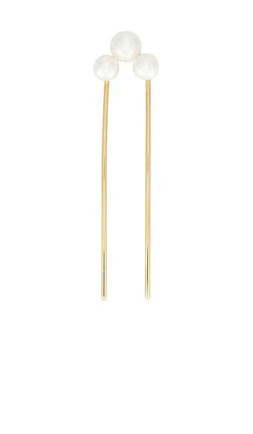 JENNIFER BEHR Gretel Hair Pin - Gold & Pearl