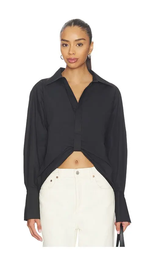 HEVRON Paola Top - Black