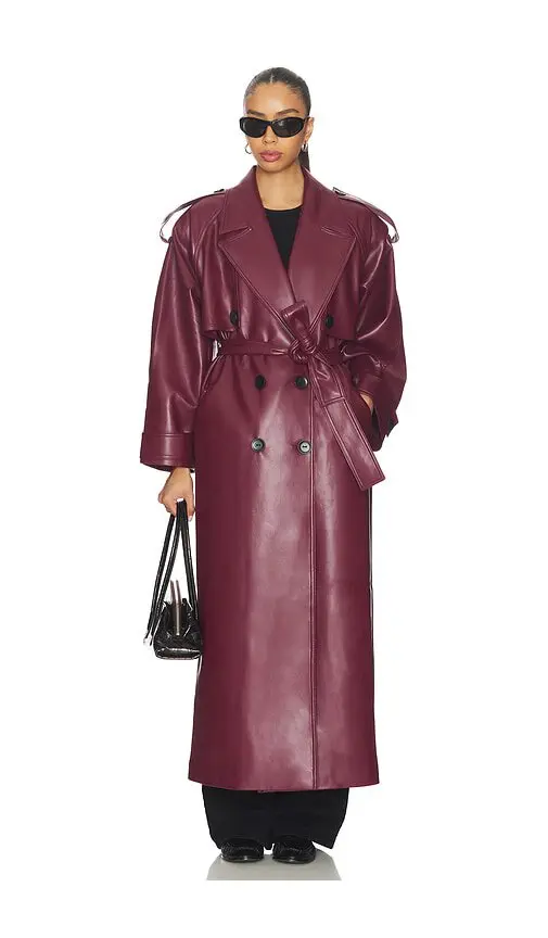 SELMACILEK Leather Trenchcoat