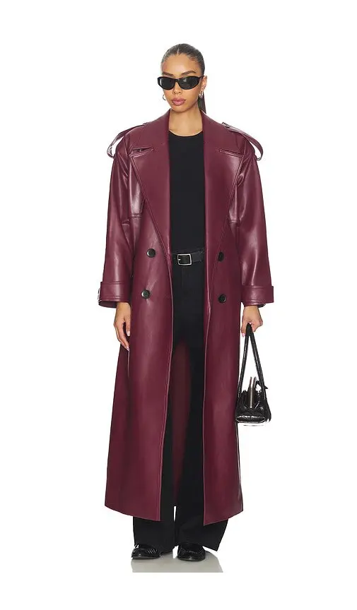 SELMACILEK Leather Trenchcoat