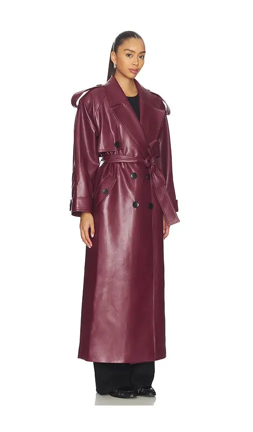 SELMACILEK Leather Trenchcoat
