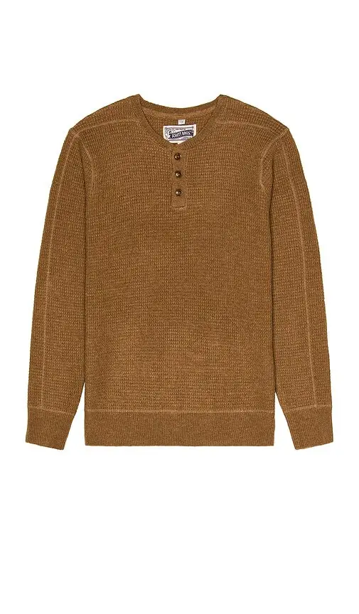 SCHOTT Button Henley Sweater