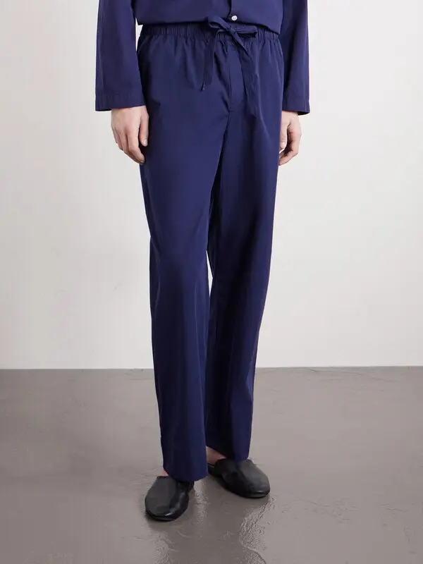 TEKLA Straight-leg Organic Cotton-poplin Pyjama Trousers