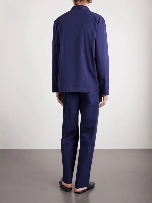 TEKLA Straight-leg Organic Cotton-poplin Pyjama Trousers