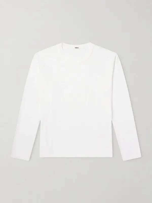 TEKLA Organic Cotton-jersey T-shirt - White