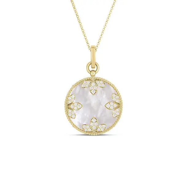 Roberto Coin 18k Yellow Gold Venetian Medallions Pendant Necklace - Yg