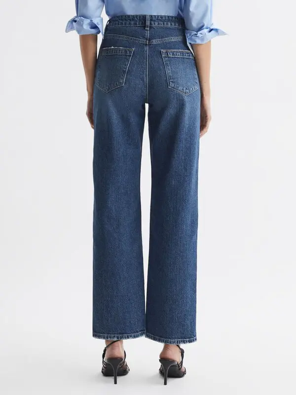 REISS Selin Mid-rise Straight-leg Jeans