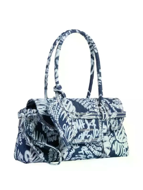 Dsquared2 Twin Bag All-over Graphic Print Shoulder Bag