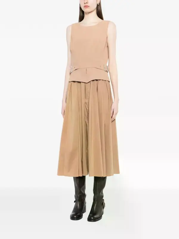 Karl Lagerfeld Belt-detail Midi Dress