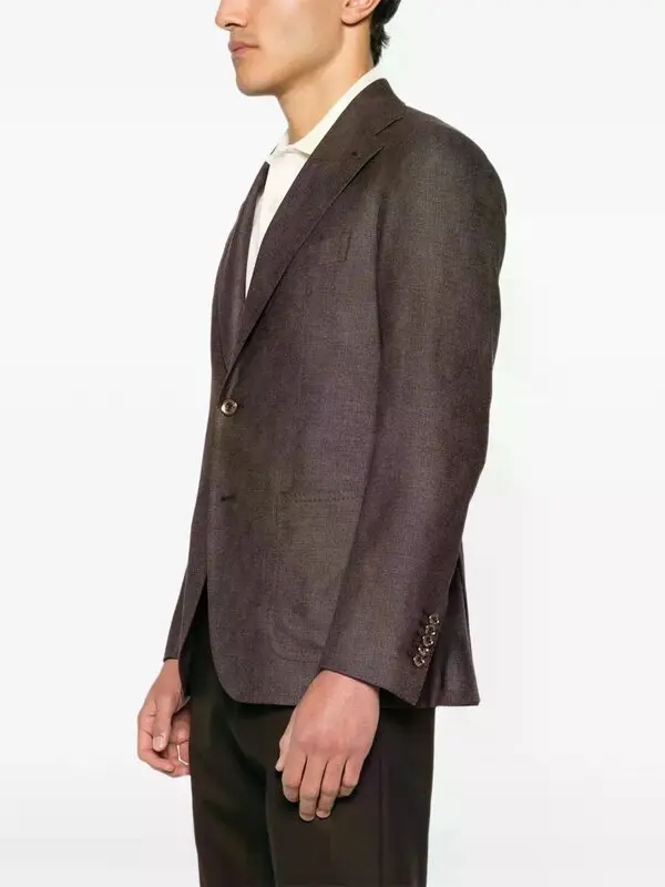Tagliatore Flap-pocket Blazer - Brown