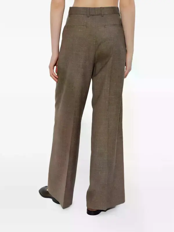 Officine Générale Pleated Wide-leg Trousers