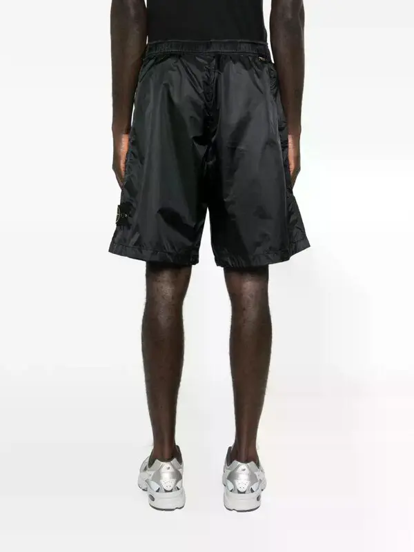 Stone Island Logo Patch Ripstop Shorts
