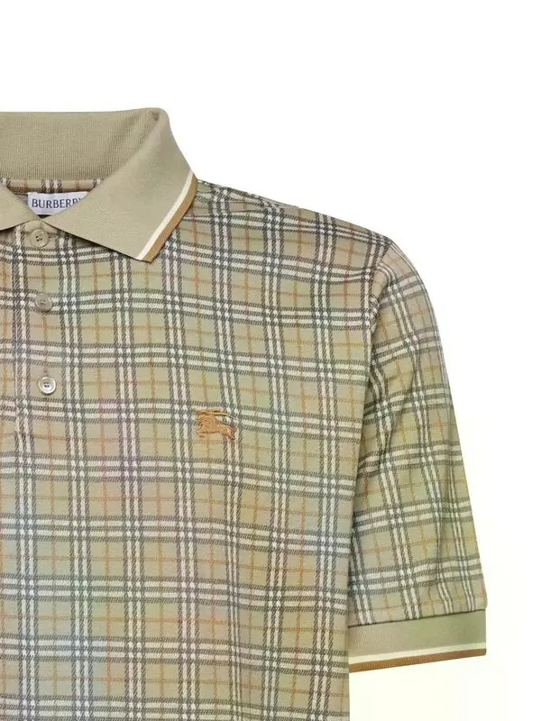 Burberry Check-pattern Polo Shirt