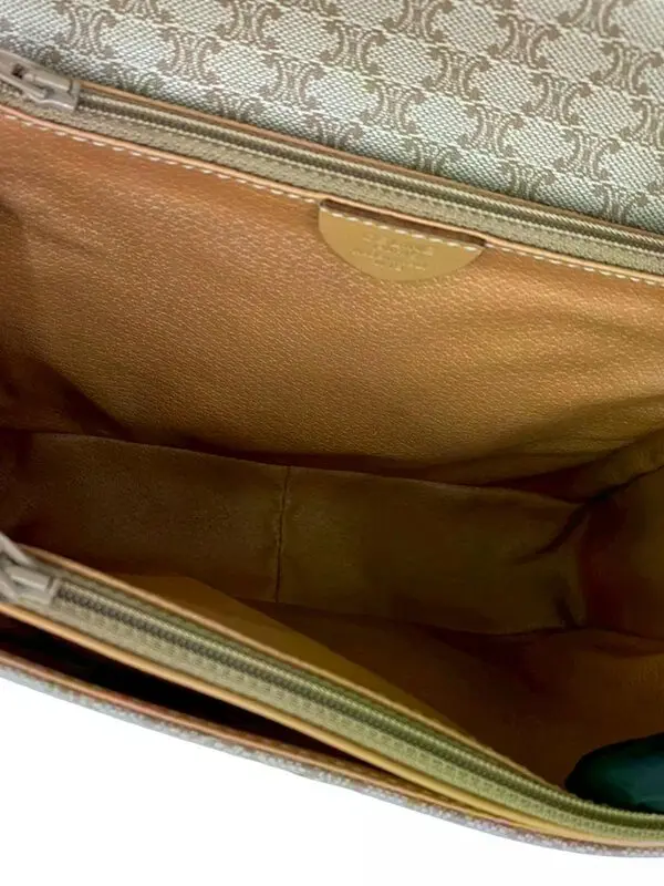 Celine 2013 Macadam Coated Canvas Satchel