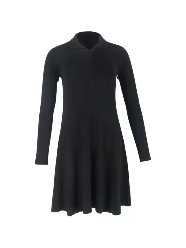 Khaite Knitted Collared Mini Dress