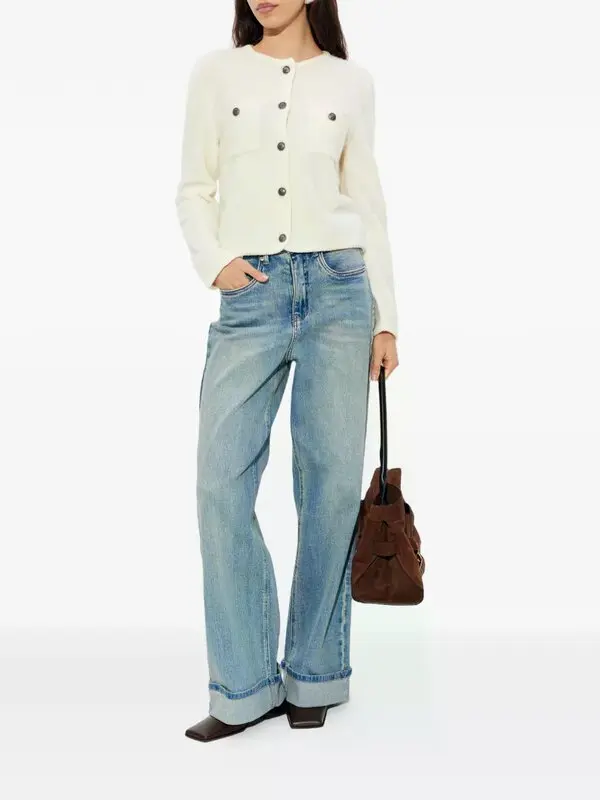 GESTUZ Buttoned Cardigan - Neutrals