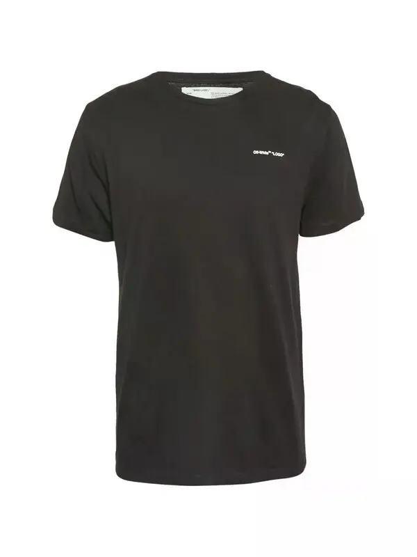 Off-White Cotton Crew-neck T-shirt - Black