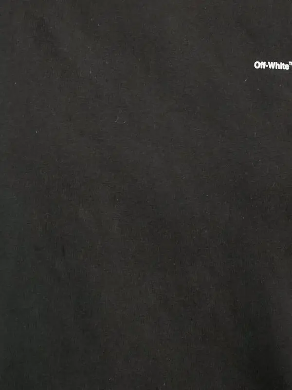 Off-White Cotton Crew-neck T-shirt - Black
