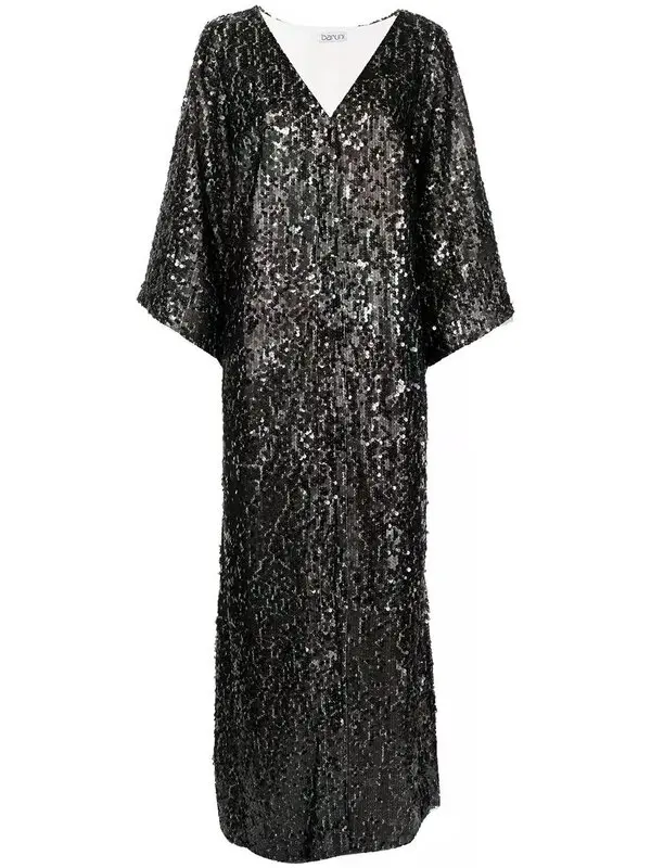 BARUNI Embellished Sequined Maxi Dress