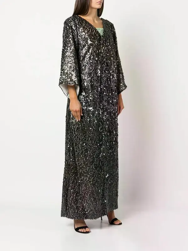 BARUNI Embellished Sequined Maxi Dress