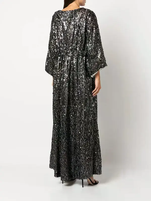 BARUNI Embellished Sequined Maxi Dress