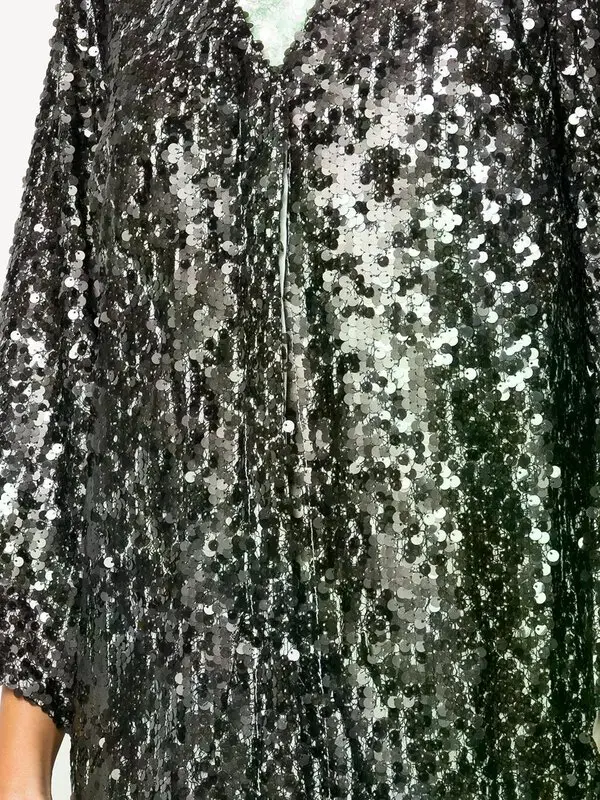 BARUNI Embellished Sequined Maxi Dress