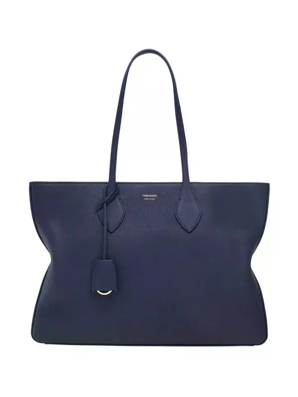 FERRAGAMO Large Top-zip Tote Bag - Blue