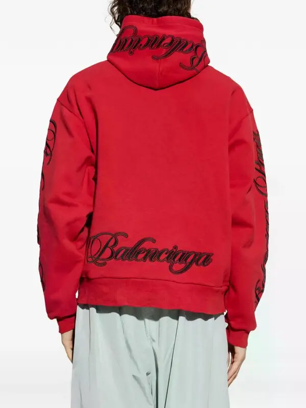 Balenciaga Logo Hooded Sweatshirt