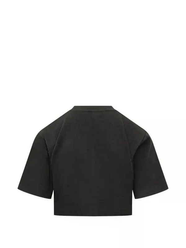 Off-White Off-stamp Ribbed Cropped T-shirt