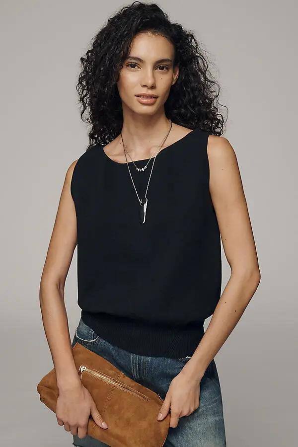 Anthropologie Boat-neck Sweater Tank Top
