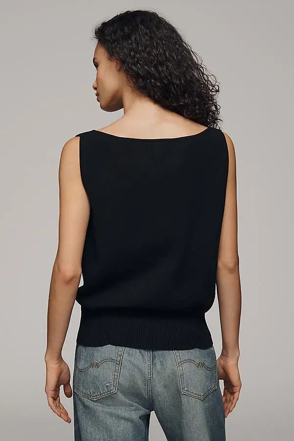Anthropologie Boat-neck Sweater Tank Top