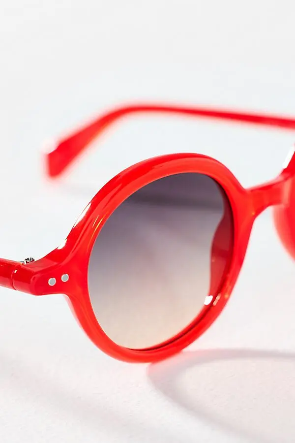 EYEKING Small Circle Sunglasses - Red