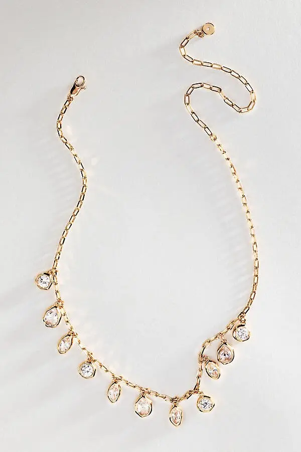 Ettika Liquid Crystal Charm Necklace - Gold