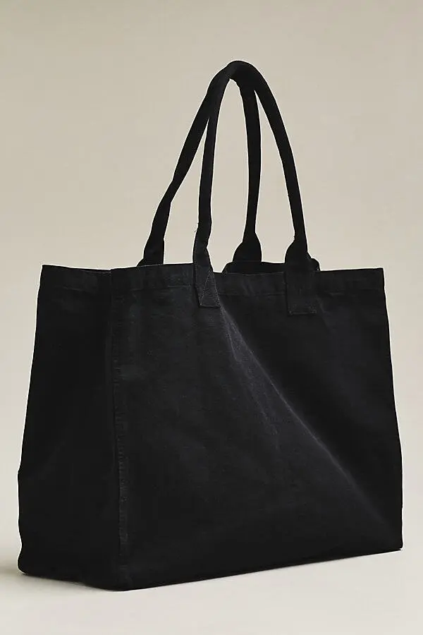 ANINE BING Leo Canvas Tote Bag - Black