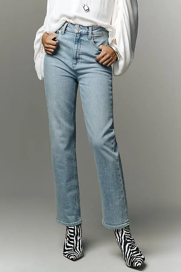 Paige High-rise Straight-leg Jeans - Glide