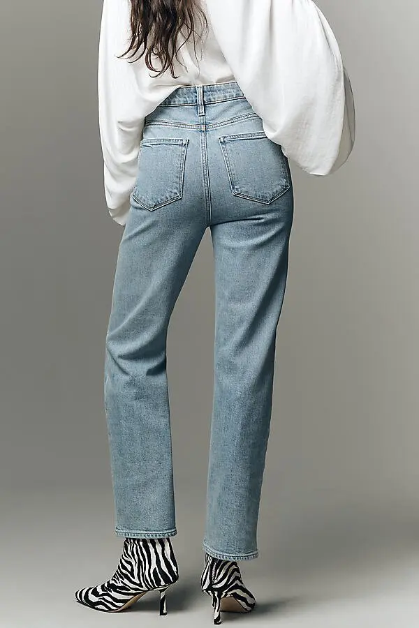 Paige High-rise Straight-leg Jeans - Glide