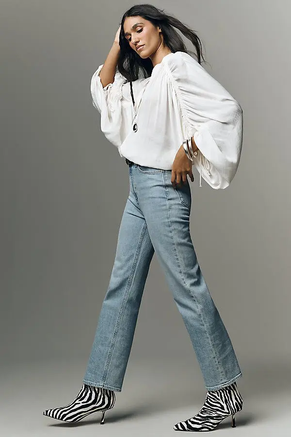 Paige High-rise Straight-leg Jeans - Glide