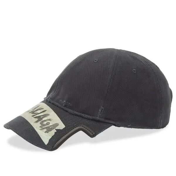 Balenciaga Faded Wash Cap - Faded Washed Black
