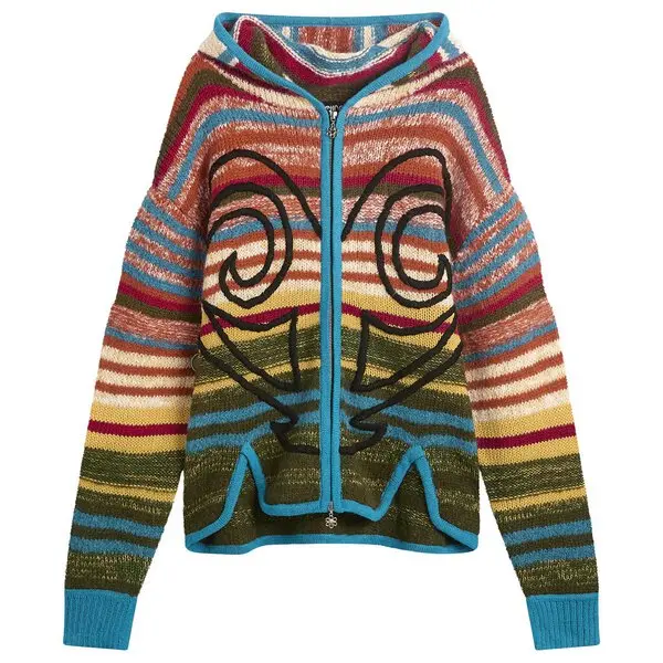 PAOLINA RUSSO Knitted Hoodie - Rainbow