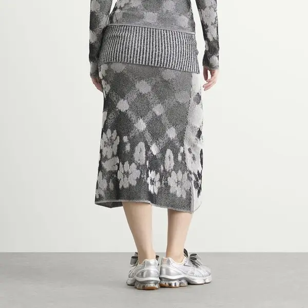 PAOLINA RUSSO Illusion Knit Maxi Skirt