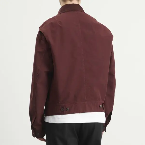 Dries Van Noten Overdyed Cotton Twill Bomber Jacket