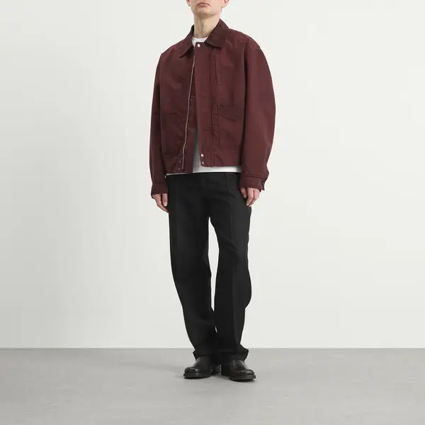 Dries Van Noten Overdyed Cotton Twill Bomber Jacket