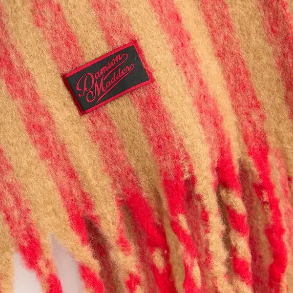 DAMSON MADDER Brushed Oversize Stripe Scarf - Multi