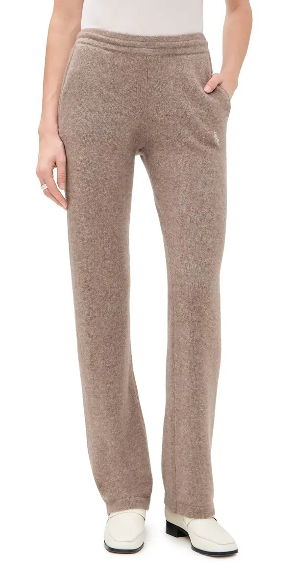 SPORTY & RICH Src Cashmere Trousers - Tapioca