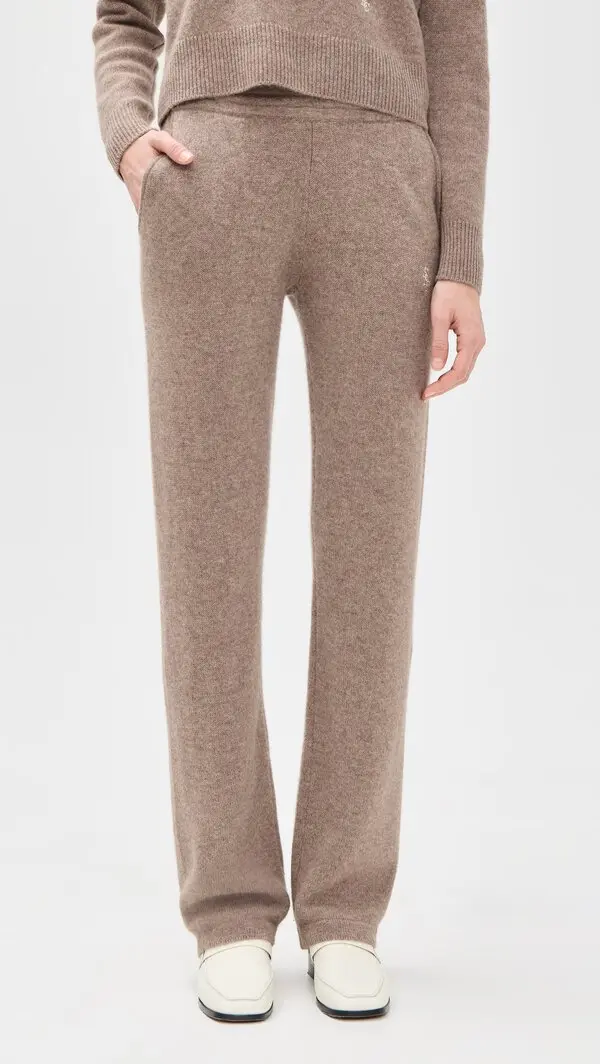 SPORTY & RICH Src Cashmere Trousers - Tapioca
