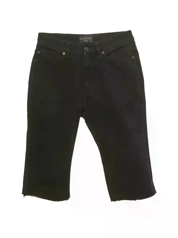 Balenciaga Raw-edge Denim Shorts