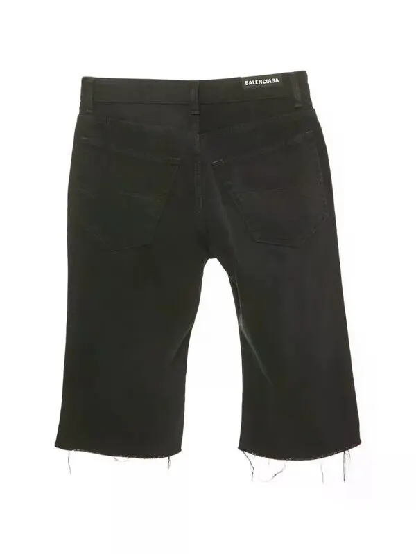 Balenciaga Raw-edge Denim Shorts