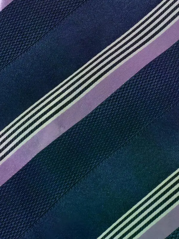 Valentino Garavani 2000s Striped Silk Neck Tie