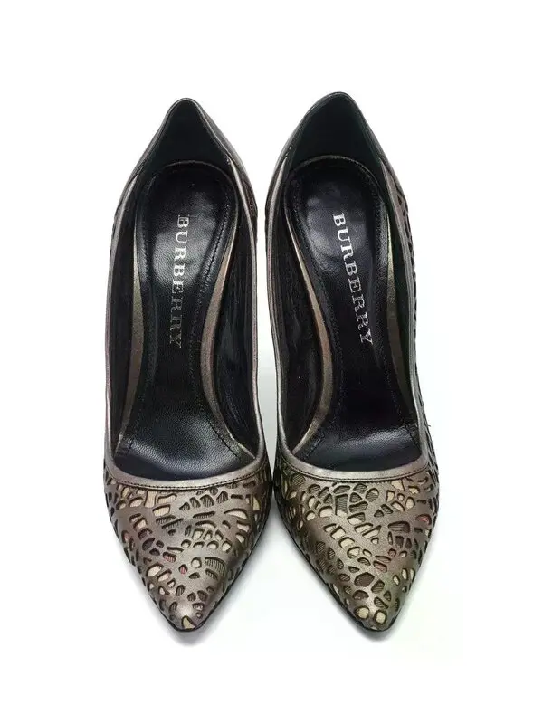 Burberry Cut Leather Pumps
