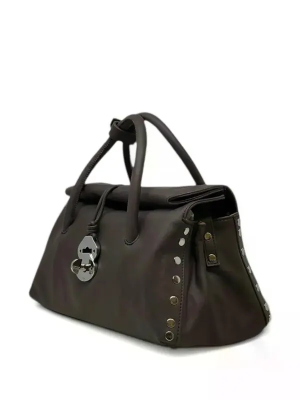 ZANELLATO Small Dotta® Studded Tote Bag - Brown
